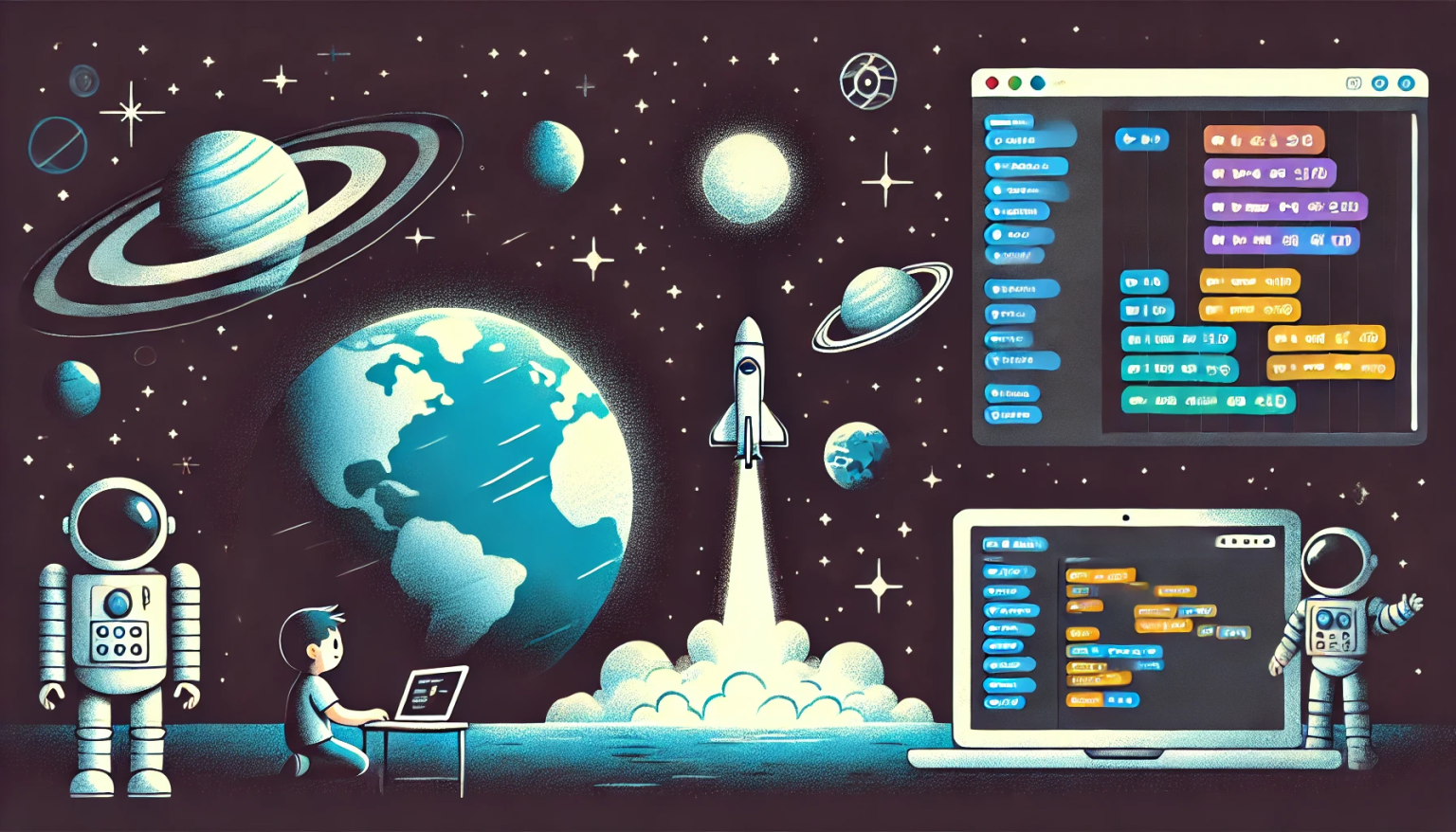 Exploring Space with Scratch: Projects for Science Clubs and Coding Clubs – Panchatantra Programming